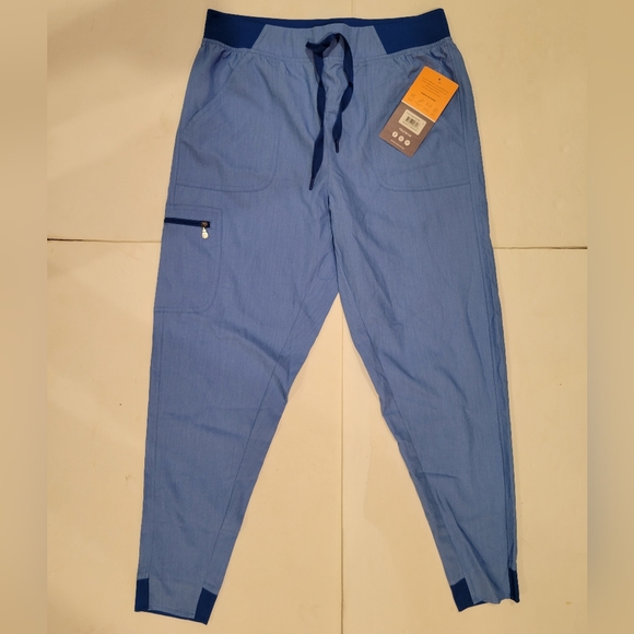 ADAR | Pants & Jumpsuits | Heather French Blue Tailored Fit Scrub ...